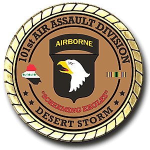 101st Airborne Division Desert Storm Challenge Coin - Officially Licensed