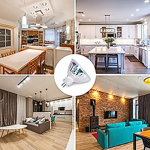 GMY MR16 Halogen Bulb 35W, Dimmable 12V MR16 GU5.3 Spotlight, 4000Hrs Long Lifetime, 2800K Warm White 480LM, 36° Beam Angle Bi-Pin Base 6Pack