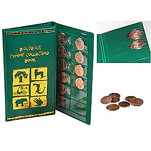 Souvenir Penny Holder Collecting Books (3 Pack) Bi-Fold Coin Display for Rare and Elongated Pennies! (3 Pack)