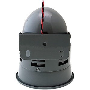 Vixen Horns Loud Electric Motor Driven Metal Alarm/Siren (Air Raid) 12V Gray VXS4006