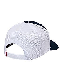 Kimes Ranch Unisex Newton 110 Casual Embroidered Logo Patch Breathable Mesh Back Curved Brim Snapback-Closure One-Size Hat, Navy