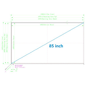 Deyowo 85 Inch Interactive 10 Points Infrared IR Touch Screen Overlay Frame Free Driver
