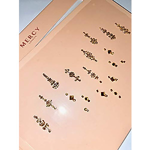 Priyanka Gold Bindis ✮ MERCY LONDON Crystal Indian Bindi Face Jewels Gold Silver Multi Packet Bridal
