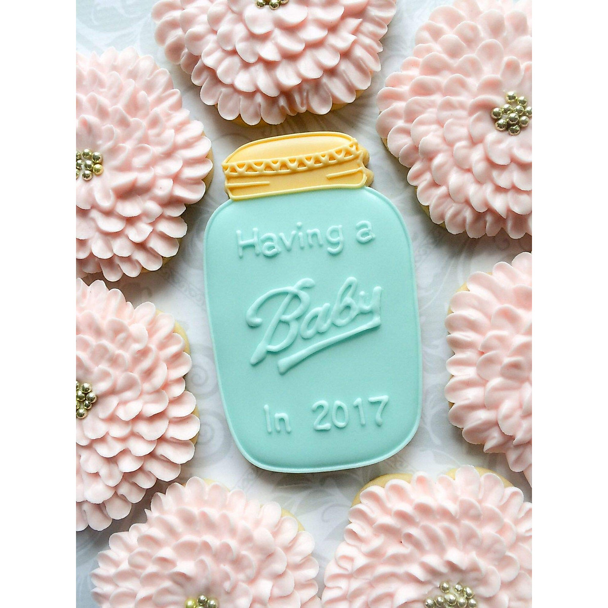 Fox Run 3679 Mason Jar Cookie Cutter Set of 2,Silver