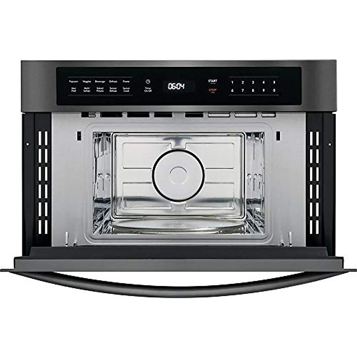 Frigidaire FGMO3067UD 30" Gallery Series Built-in Microwave with 1.6 cu. ft. Capacity Drop Down Door Interior LED Lights and Sensor Cooking in Black Stainless Steel
