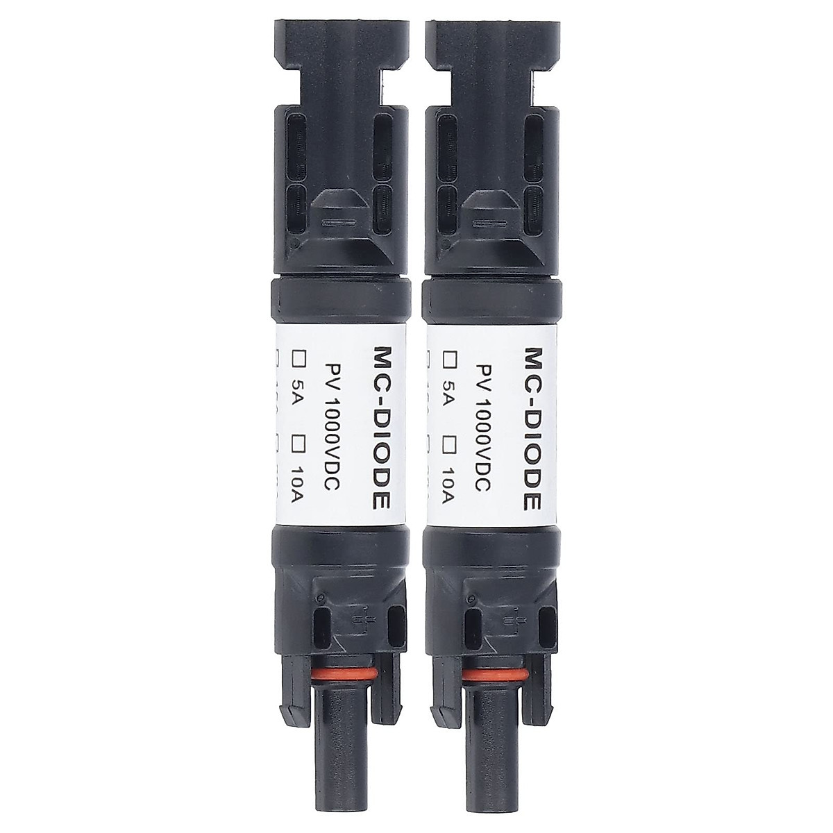 Gugxiom Solar PV Fuse Connector, IP68 Waterproof 1000V in Line Fuse Holder for Solar Panel Connection, Male Female with 1 Built in Fuse(15A)