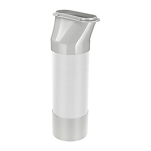 FOLOU 5.9 inch Air Conditioner Portable Exhaust Hose Window Adapter, AC Tube Connector for Vent Seal Kit Plate, Portable Air Conditioning Flat Body Duct Interface Pipe Accessories 15*1.5*7.5cm