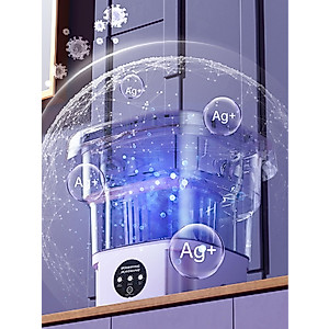 Wakatipu Foldable Washing Machine, 8L High Capacity Mini Washer, with 3 Modes Deep Cleaning,Half Automatic Small Washer for Baby Clothes Underwear or Small Items,RV Travel laundry (ABS Purple)