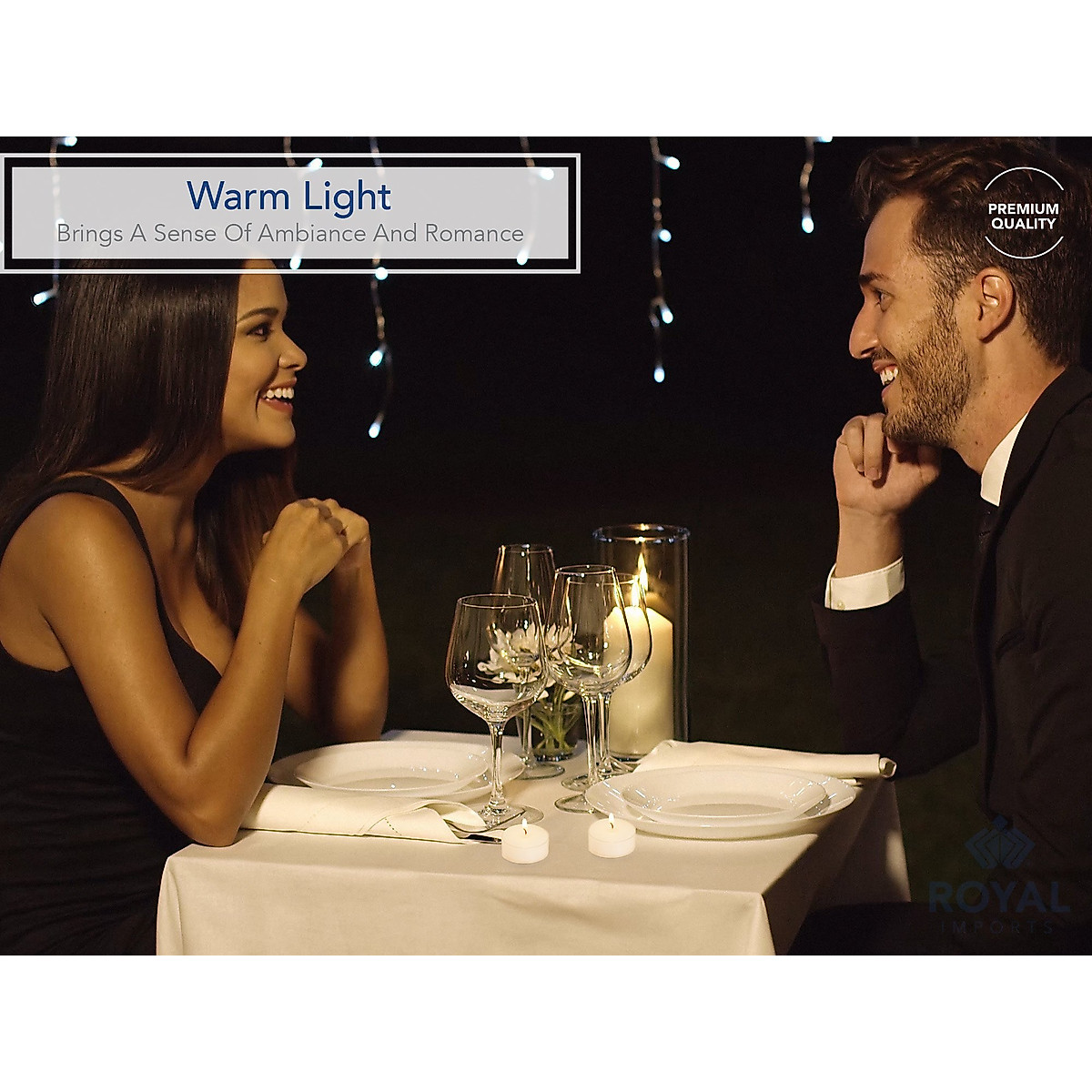 Royal Imports Tea Light Candles, Clear Plastic Cup Unscented TeaLights, 5 hours Long Burn Time for Wedding, Holiday, Birthday, Parties, Home Decor, 125 Pack