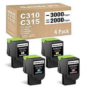 Remanufactured C310 C315 Toner Cartridge Replacement for Xerox 006R04356 006R04357 006R04358 006R04359 for Xerox C310 C315 Printer（Black,Cyan,Magenta,Yellow）