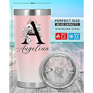 You Are Amazing Strong and Brave Gifts for Women, Personalized Frienshipship Gifts Women, Inspirational Gifts for Sister Friend Coworker Daughter, 20 oz Insulated Stainless Steel