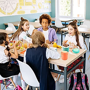 AGRATU 2 Pack 13.5oz Thermos for Hot Food Kids Lunch Box Set with Spoon Food, Leak Proof Insulated Lunch Box Container for Kids (Green/Pink)