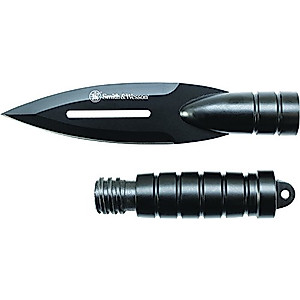 Smith & Wesson SW8 10.7in Stainless Steel Spear with 4.2in Blade and Nylon Handle for Outdoor, Tactical, Survival and EDC