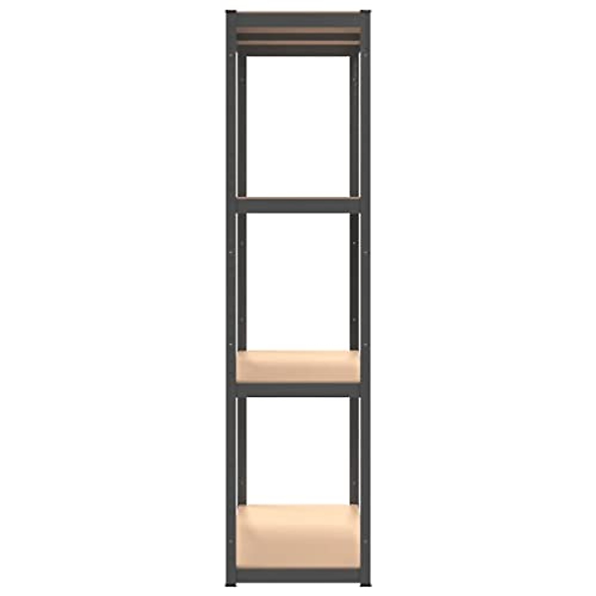 vidaXL 4-Layer Shelves 2 pcs Anthracite Steel&Engineered Wood