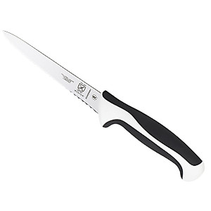 Mercer Culinary White Millennia Handle, 6" Utility Knife (Wavy Edge)
