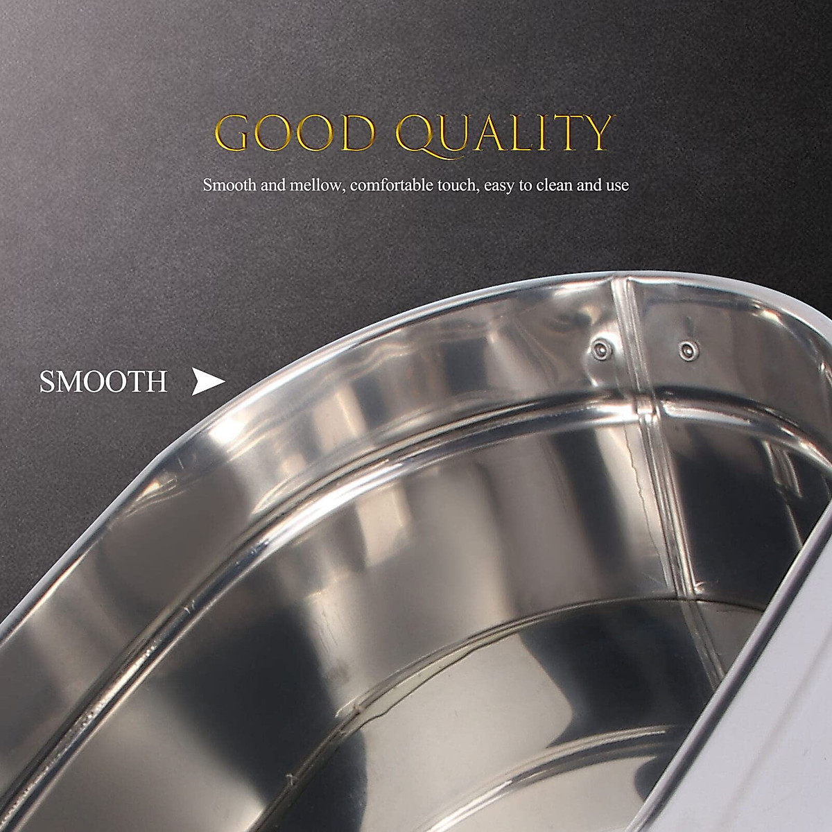 Cabilock Galvanized Metal Tub Stainless- Steel Beverage Tub Drink Tub Ice Bucket Bar Snacks Container Food Serving Tray for Parties