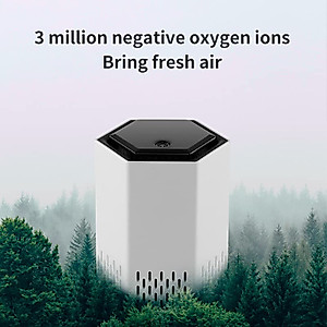 HCCMALL HCC-K01 Mini HEPA USB-C Powered Air Purifier. Ultra Portable (70X70X132mm), Ultra Quiet. Perfect for Travel, In-Car and Desktop