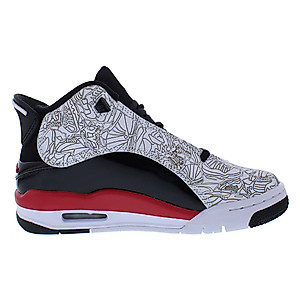 Jordan Boy's Dub Zero (Big Kid) White/Fire Red/Black 5.5 Big Kid M