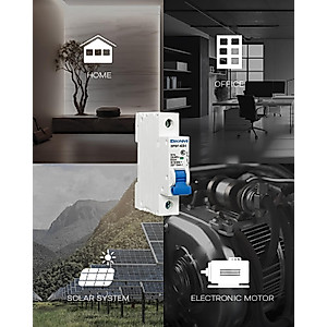 Elecnova 6-63A AC Miniature Circuit Breaker, 1 Pole 32 Amp 230V, DIN Rail Mounted Circuit Breakers, Overload, Short-Circuit Tripping, MCB, 110V / 120V Available