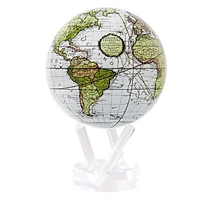 MOVA Globe Antique Terrestrial White 6"