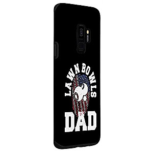 Galaxy S9 American Flag Fingerprint Patriotic Sports Lawn Bowls Dad Case
