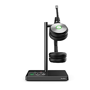 Yealink WH62 Duo UC Wireless Noise Canceling Headset - Headset Connects and Works with USB Enabled Desk Phones, Computers and Softphones.