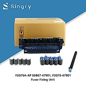 F2G76A (E6B67-67901, F2G76-67901) Fuser Maintenance Kit Compatible with HP Laserjet M604 / M605 / M606 (110V),Includes 1PC RM2-6308 Fuser,1PACK Transfer Roller & Tray 2-6 Rollers, Protective