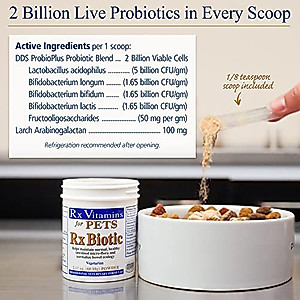 Rx Biotic for Pets 2.12 oz Powder - Professional Veterinary Formulas - Hypoallergenic & Vegetarian