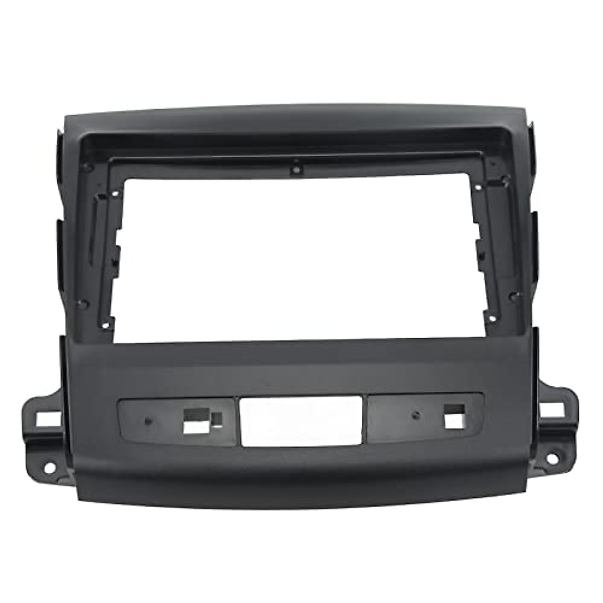 Aramox 9in Car Stereo Radio Fascia Navigation Panel Frame Car Stereo Dash Radio Fascia Kit Replacement for MITSUBISHI OUTLANDER 2008‑2012