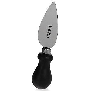 Cheese Knife Professional Series - Round-Tip Serrated Cheese Knife - Stainless Steel with Durable Handle for Charcuterie Board Semi Hard Block Cheese or Cheddar Gouda Swiss and Mozzarella Appetizer
