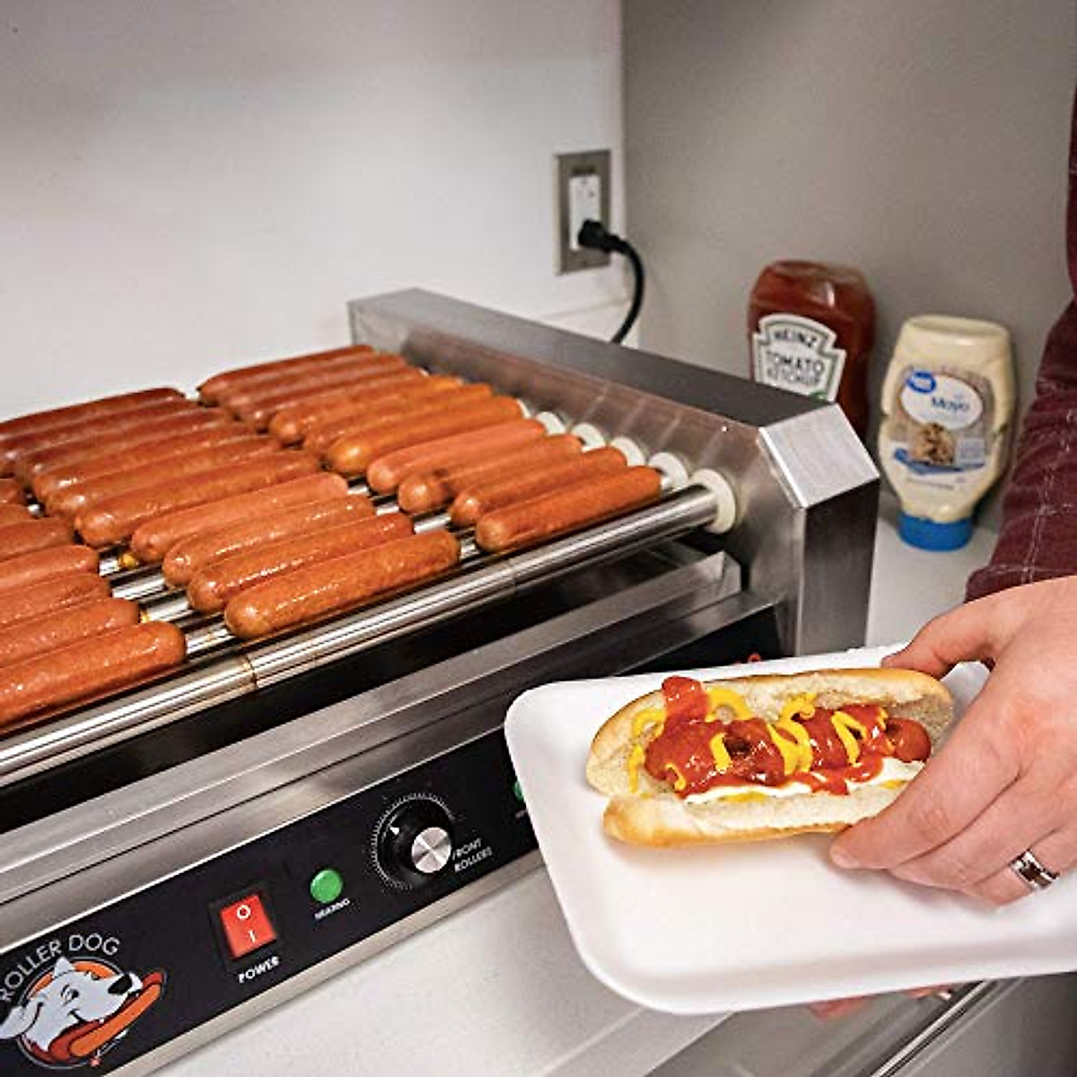Roller Dog RDB30SS hot Dog Cooker, 23" L x 18 3/4" W x 8" H, Stainless Steel