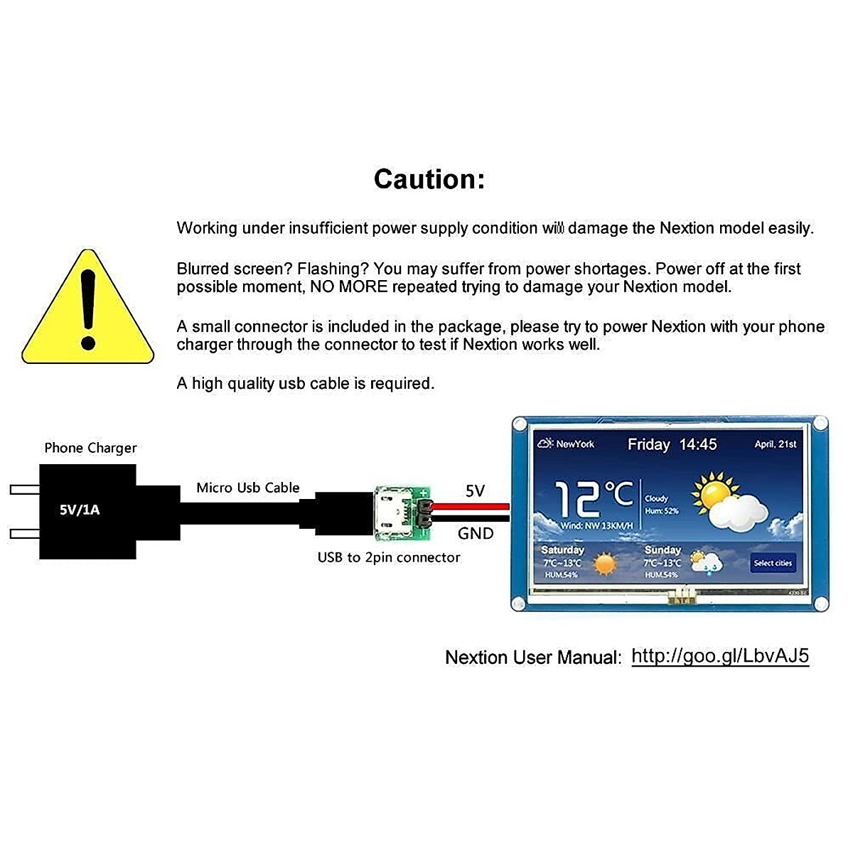 Ferwooh Nextion 3.5'' Display NX4832T035 Resistive Touch Screen + 2.8" NX4832T028 HMI TFT LCD Module