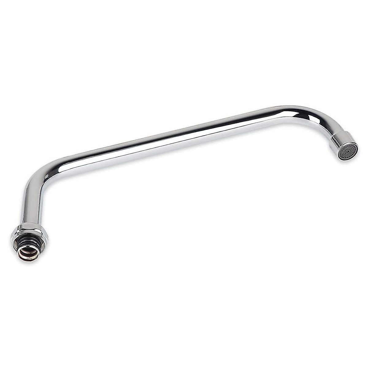 TNROTED 12 Inch Commercial Faucet Swivel Spout Replacement Kit for Commercial Wall Mount Pre Rinse Faucet, 360° Swivel Spout Fits for 2 or 3 Bay Compartment Sinks, Chrome Finish