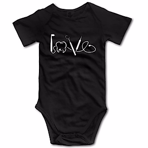 Dental Hygienist Love Dentist Baby Climbing Short Sleeve Onesie 0-6 Month Black