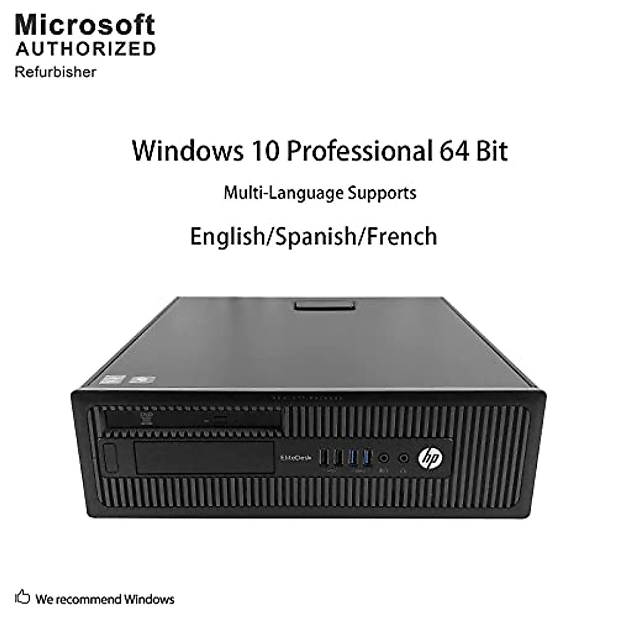 HP EliteDesk 800 G1 Small Form Desktop Computer Tower PC, (Intel Quad Core i5-4570, 16GB Ram, 1TB Solid State SSD, WiFi) Win 10 Pro (Renewed)