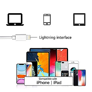 Apple MFi Certified 3 Pack Lightning to 3.5 mm Headphone Jack Adapter iPhone 3.5mm Jack Aux Dongle Cable Earphones Headphones Converter Compatible with iPhone 12 12 Pro11 XR XS X 8 7 iPad iPod