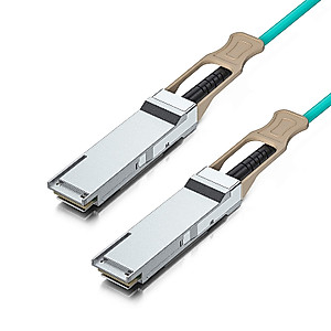 100G QSFP28 Active Optical Cable - 100GBASE QSFP28 to QSFP28(EDR) OM3 AOC Cable for Mellanox MFA1A00-C005, 5-Meter