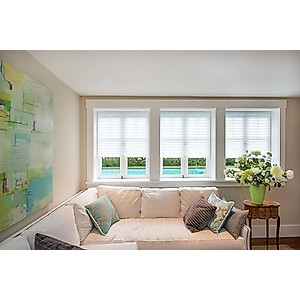 Redi Shade No Tools Original Light Filtering Pleated Fabric Shade White, 36 in x 72 in, 1 Pack