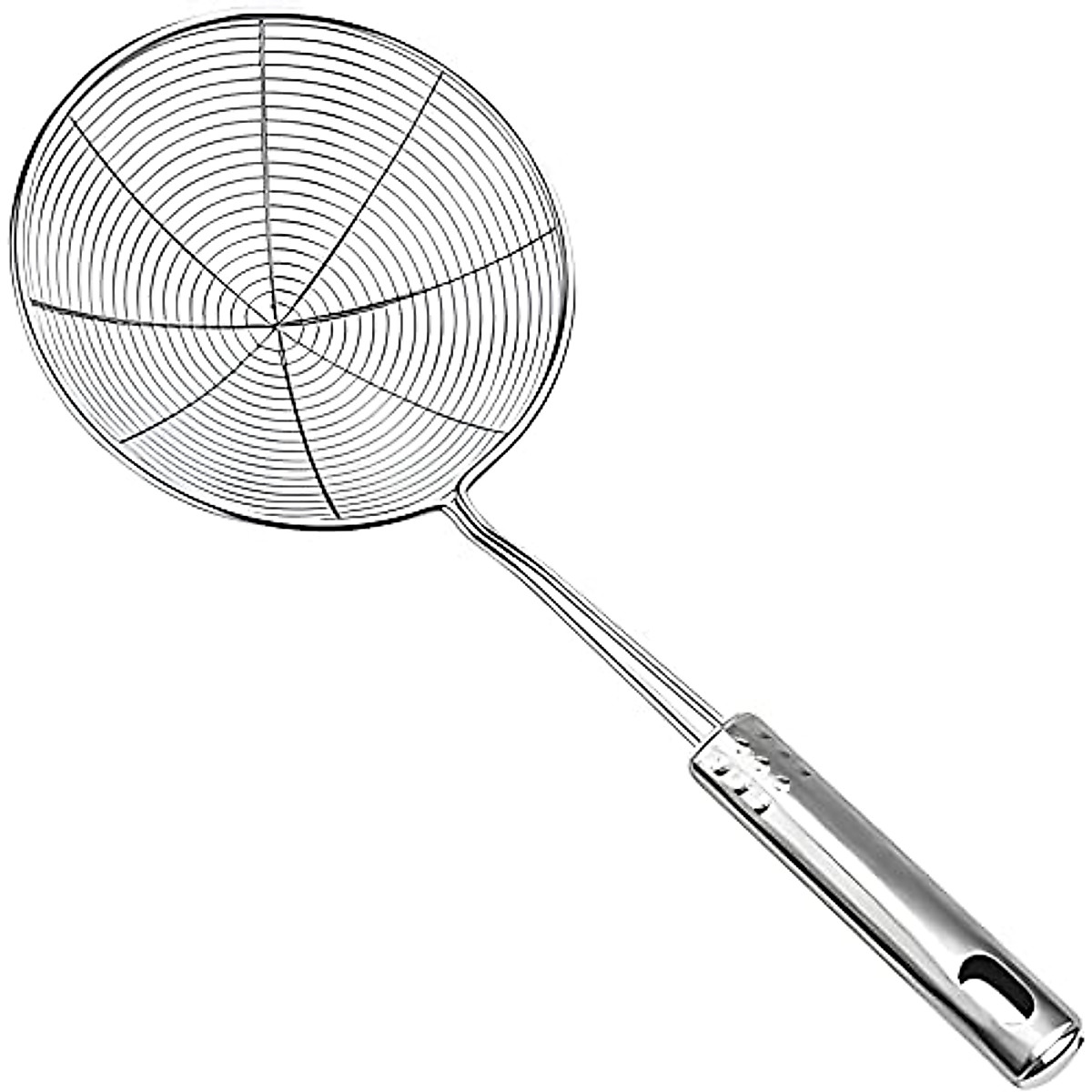 Versatile Stainless Steel Spider Strainer/Skimmer/Ladle for Cooking and Frying, Chirano Kitchen Gadgets Wire Strainer Pasta Strainer Spoon (6 Inch)