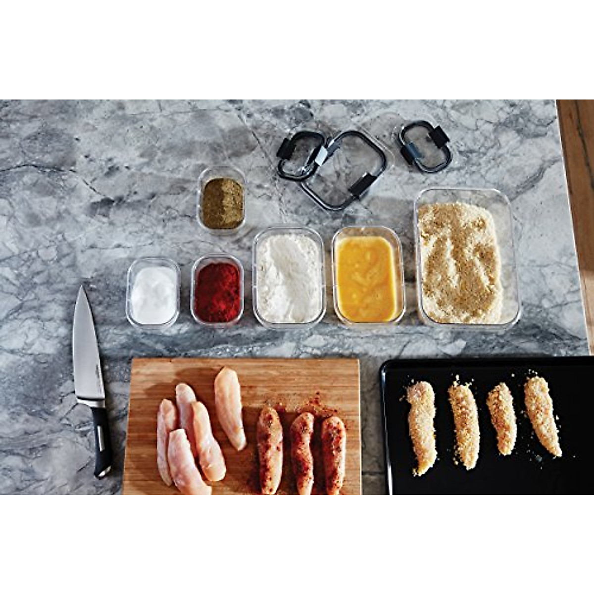 Rubbermaid Brilliance Leak-Proof Food Storage Containers with Airtight Lids