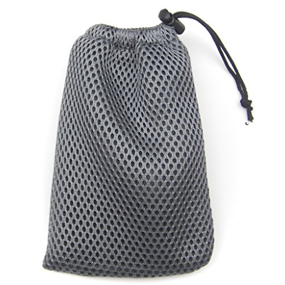 ALL in ONE 6pcs Grey Nylon Mesh Drawstring Bag Pouches for Mini Stuff Cellphone Mp3 10x15cm (4x6 Inch)