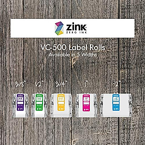 Brother Genuine CZ-1005 continuous length ~ 2 (1.97”) 50 mm wide x 16.4 ft. (5 m) long label roll featuring ZINK Zero Ink technology