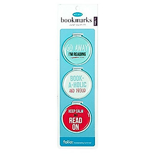 Just Clip it! Quote Bookmarks - (Set of 3 clip over the page markers) - Can't you see I'M READING, BOOKS are Sexy, I LIKE BIG BOOKS & I Cannot lie. Funny Bookmark Set of all ages.