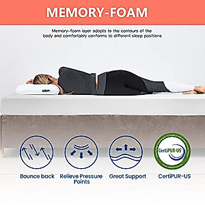 Twin Mattress 5 inch Gel Memory Foam Mattress Medium Firm Mattresses for Cool Sleep Relieving Pressure Relief CertiPUR-US Certified Mattress in a Box,Twin