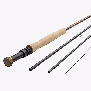 Redington Strike II Euro Nymph Fly Fishing Rod with Tube, Medium Fast Action, 4-Pieces, 4WT 10'6"