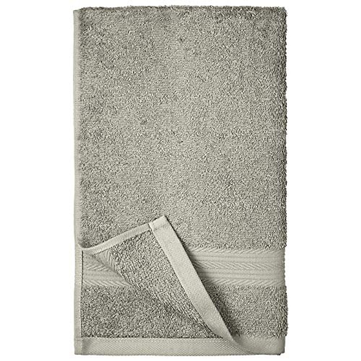 Amazon Basics Fade-Resistant Cotton Hand Towel - 6-Pack, Gray