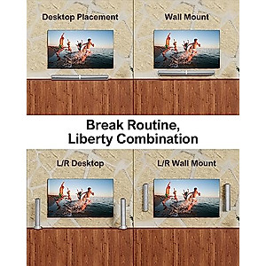 ULTIMEA 2.2ch Sound Bars for TV, 2 in 1 Separable Speakers Design Soundbar for TV, Built-in 4 Speaker, Bluetooth 5.0 TV Sound Bar, ARC/Optical/Aux Home Theater Speakers, Wall Mount