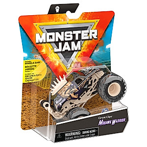 Monster Jam, Official Mohawk Warrior Monster Truck, Die-Cast Vehicle, Bone Yard Trucks Series, 1:64 Scale