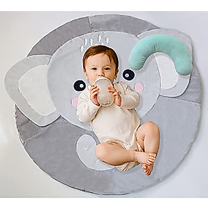 RHEETADA Baby Gym Play Mats Baby Activity Play Mats Non-Slip Thicker Toys Tummy Time Mats for Newborn Stage-Based Developmental Baby to Toddler Shower Gifts Style 1