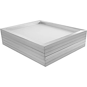 VEVOR Silk Screen Frame 6 Pieces Aluminum Silk Screen Frame 20x24 Inch Silk Screen Printing Frame with White 110 Count Mesh